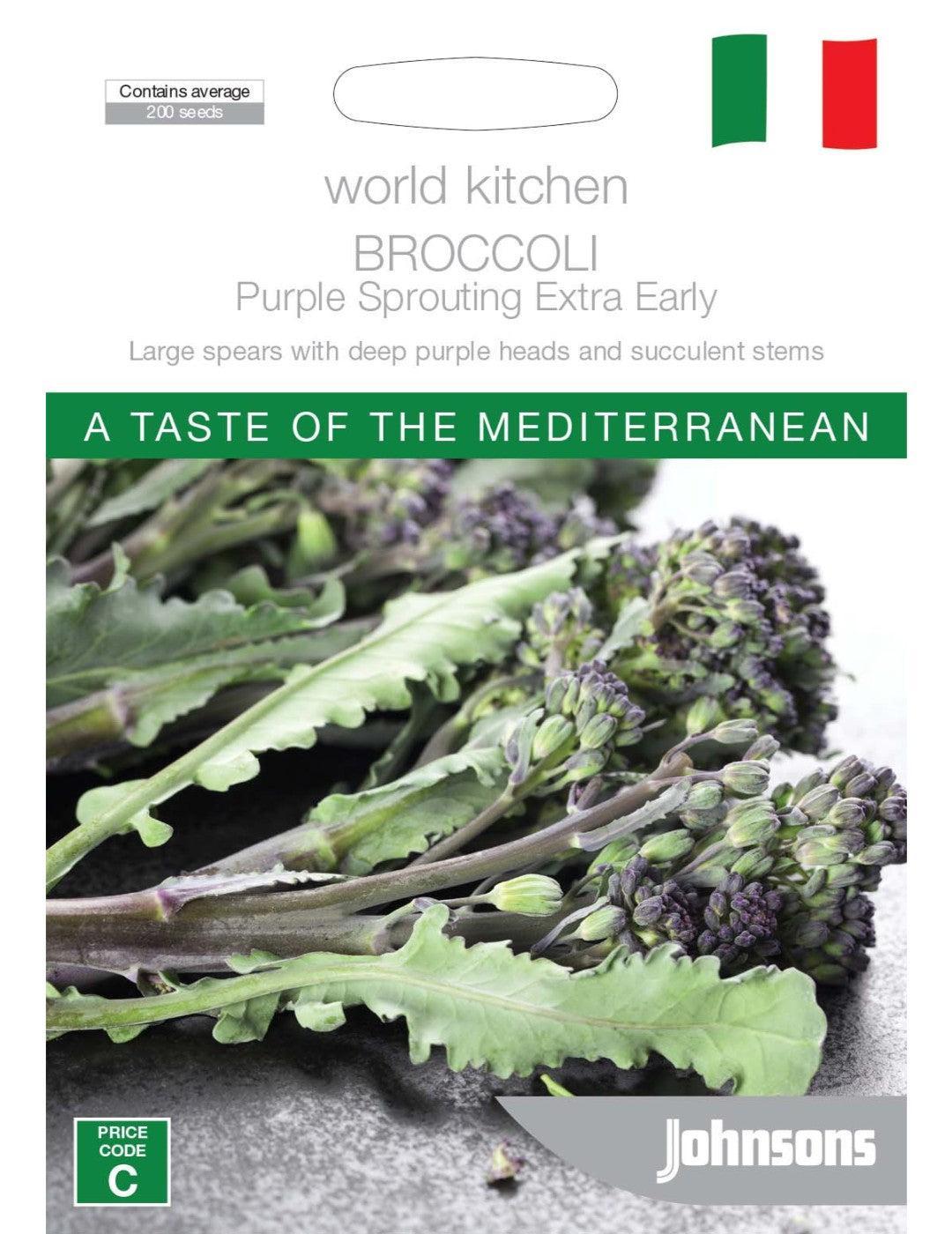 Broccoli Purple Sprouting | A Taste of the Mediterranean | Johnsons ...