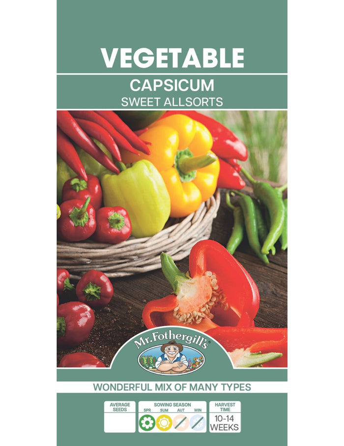 Sweet Allsorts Mixed Capsicum Seeds | Mr Fothergill's