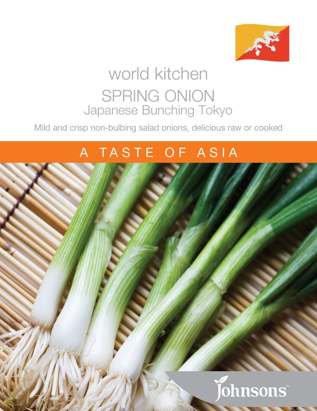 Japanese Bunching Tokyo Spring Onion Seeds | Mr Fothergill's