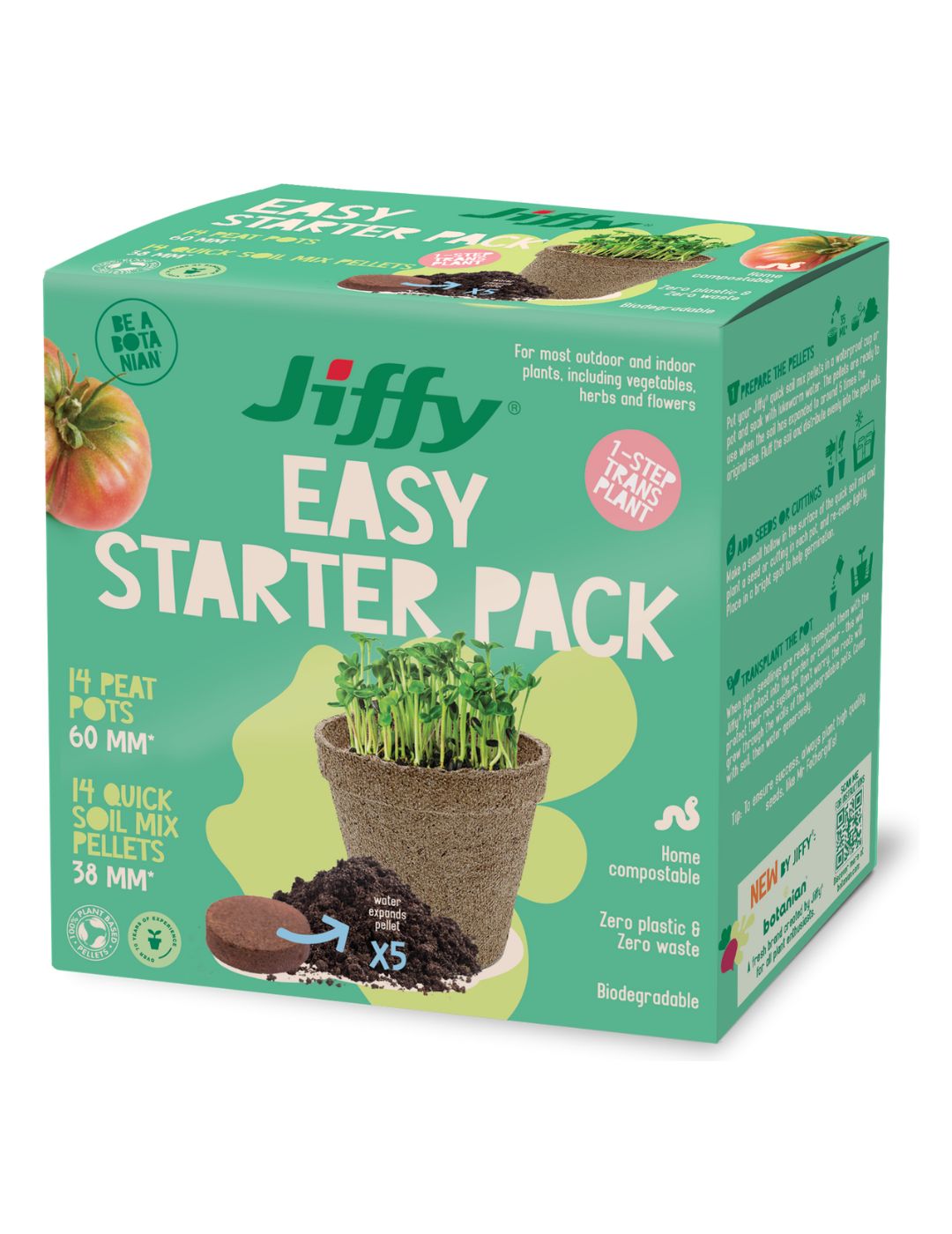 Jiffy Easy Starter Set Pots & Pellets | Mr Fothergill's
