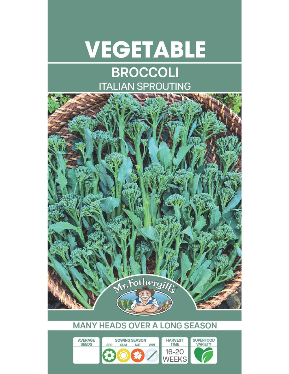 Italian Sprouting Broccoli Seeds | Mr Fothergill’s Seeds