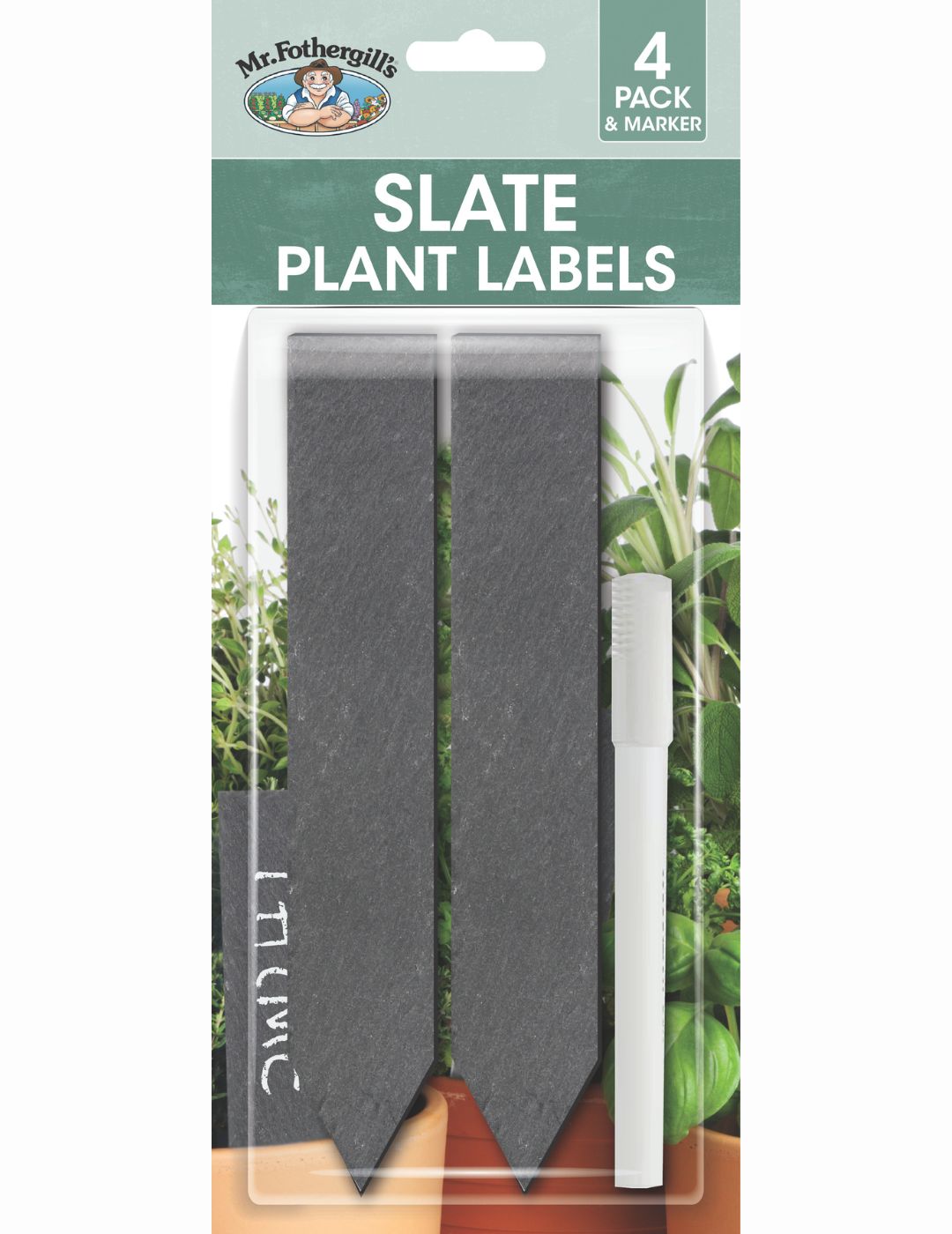 Slate Plant Labels 4 Pack | Garden Accessories | Mr Fothergill's